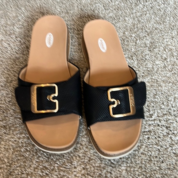 Dr. Scholl's | Shoes | Dr Scholls Slides Black | Poshmark